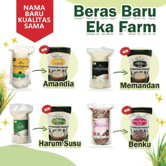 Jual Benku Organik Eka Farm Merah Putih Rice 1Kg | Shopee Indonesia