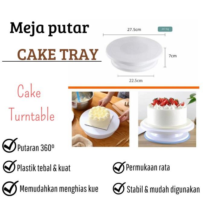 Jual Cake Rotary / Cake Turntable / Rotating Cake Stand / Meja putar ...