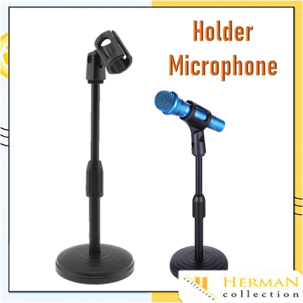 Jual HC Stand Holder Microphone Universal Fleksibel 180° Holder ...