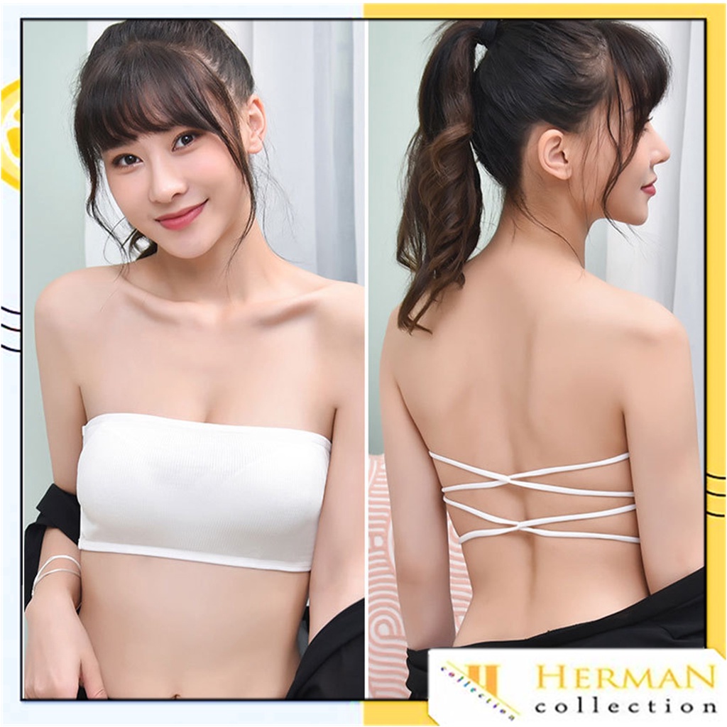 Jual HC Kemben Wanita Tanpa Tali 6615 Bra Sport Tanpa Busa Pakaian ...