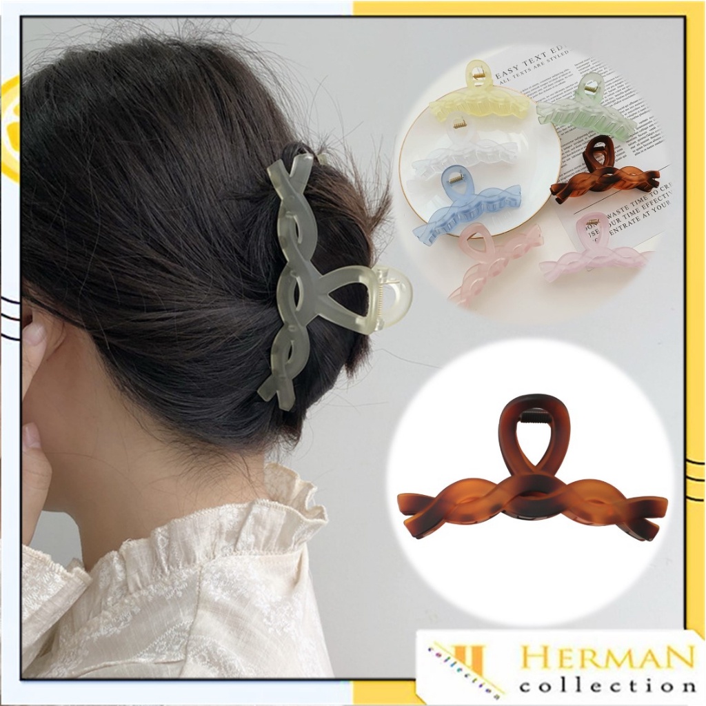 Jual HC Jepit Rambut Transparant Doff Jepit Rambut Fashion Wanita Korea ...