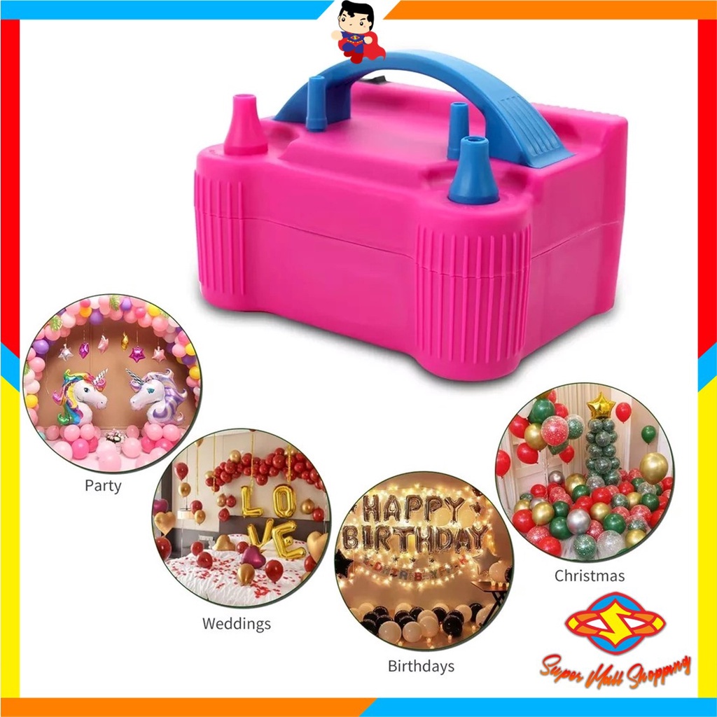 Jual SMS Pompa Balon Elektrik Listrik 2 Lubang Electric Balloon Pump ...