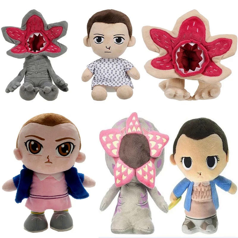 Jual NEW Stranger Things Eleven with Eggo Demogorgon 20cm Plush Toy ...