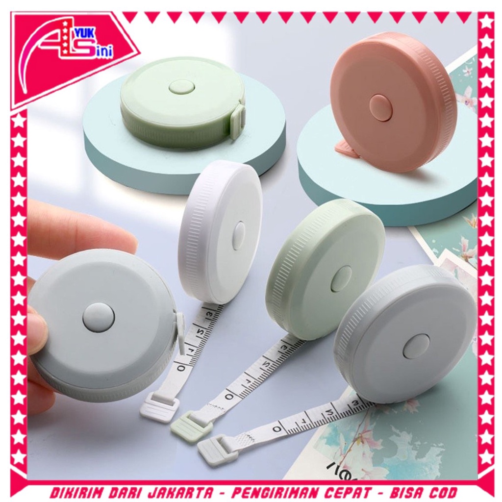 Jual AS Meteran Mini Gulung 150Cm Pengukur Lingkar Perut Baju Jahit ...