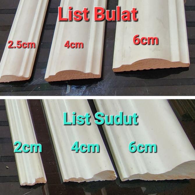 Jual List Profil wallmoulding/ list moulding Bahan PVC 2.9meter ...