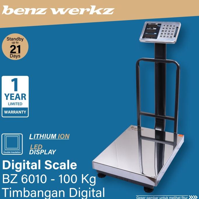 Jual Timbangan Digital / Timbangan Duduk Expedisi Laundry 100 Kg Benz ...