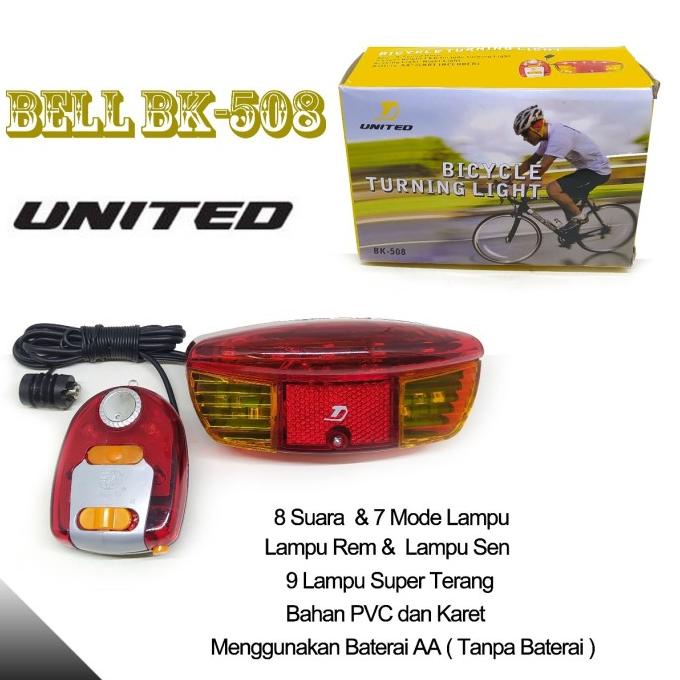 Jual Lampu rem sen Klakson sirine sepeda bicycle turning light BK508 ...