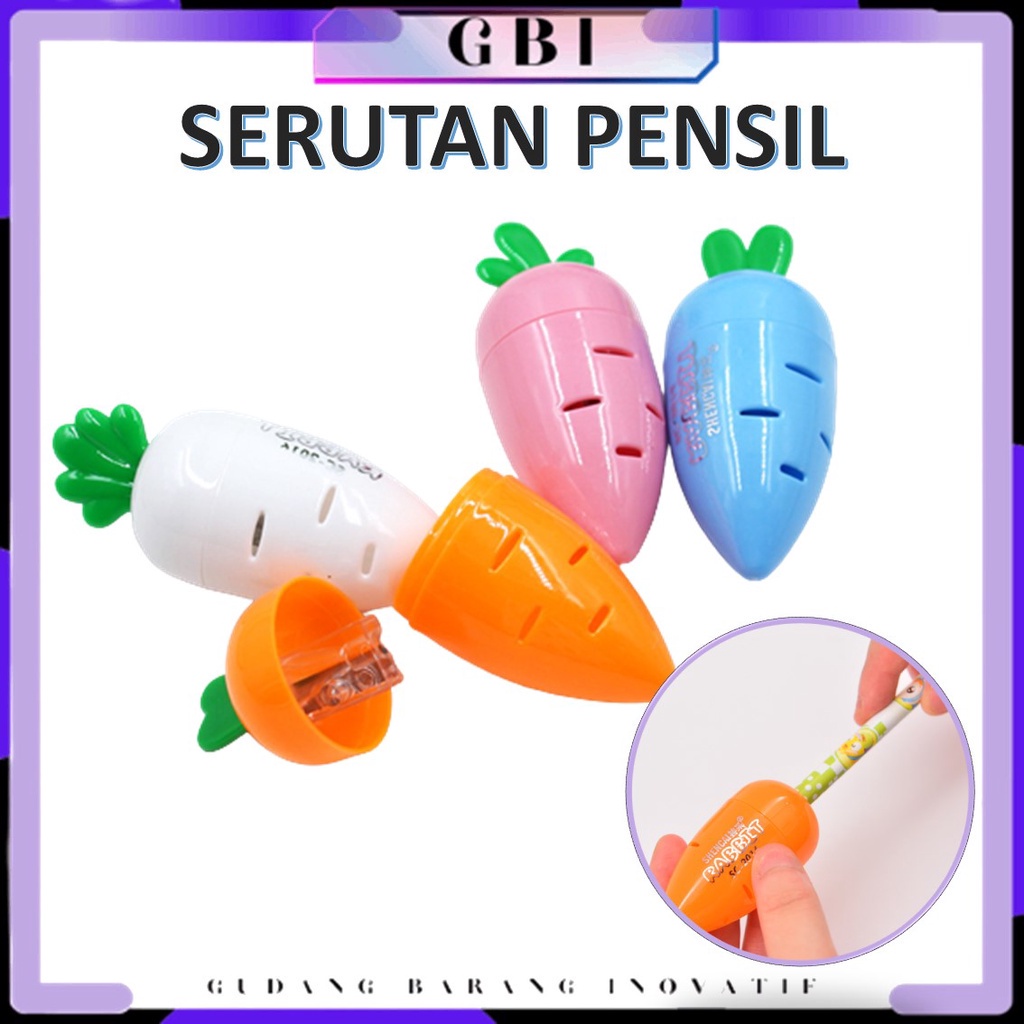 Jual GBI Serutan Pensil Anak Stationary Study Peraut Pensil Motif ...