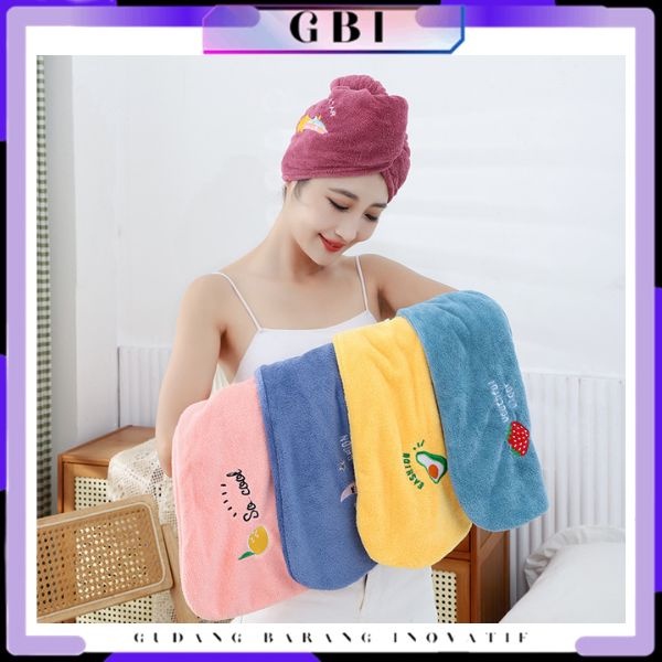 Jual GBI Handuk Keramas Highquality Karakter Cepat Kering Fashion ...
