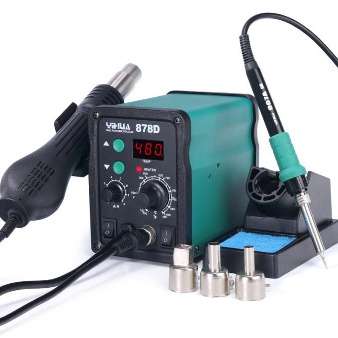 Jual YIHUA 878D Solder Uap Blower 2 in 1 Rework Station Soldering ...