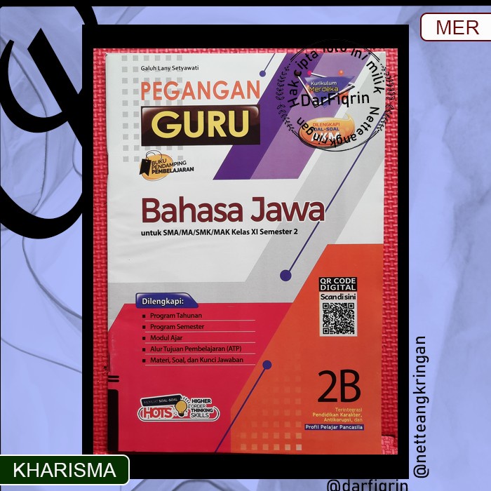 Jual Pegangan Guru Bahasa Jawa Kelas 11 Semester 2-SMA/MA KURMER ...