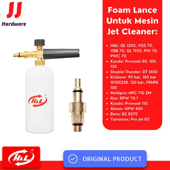 Jual Foam Lance Snow Wash H&L Untuk Mesin Steam Jet Cleaner | Shopee ...