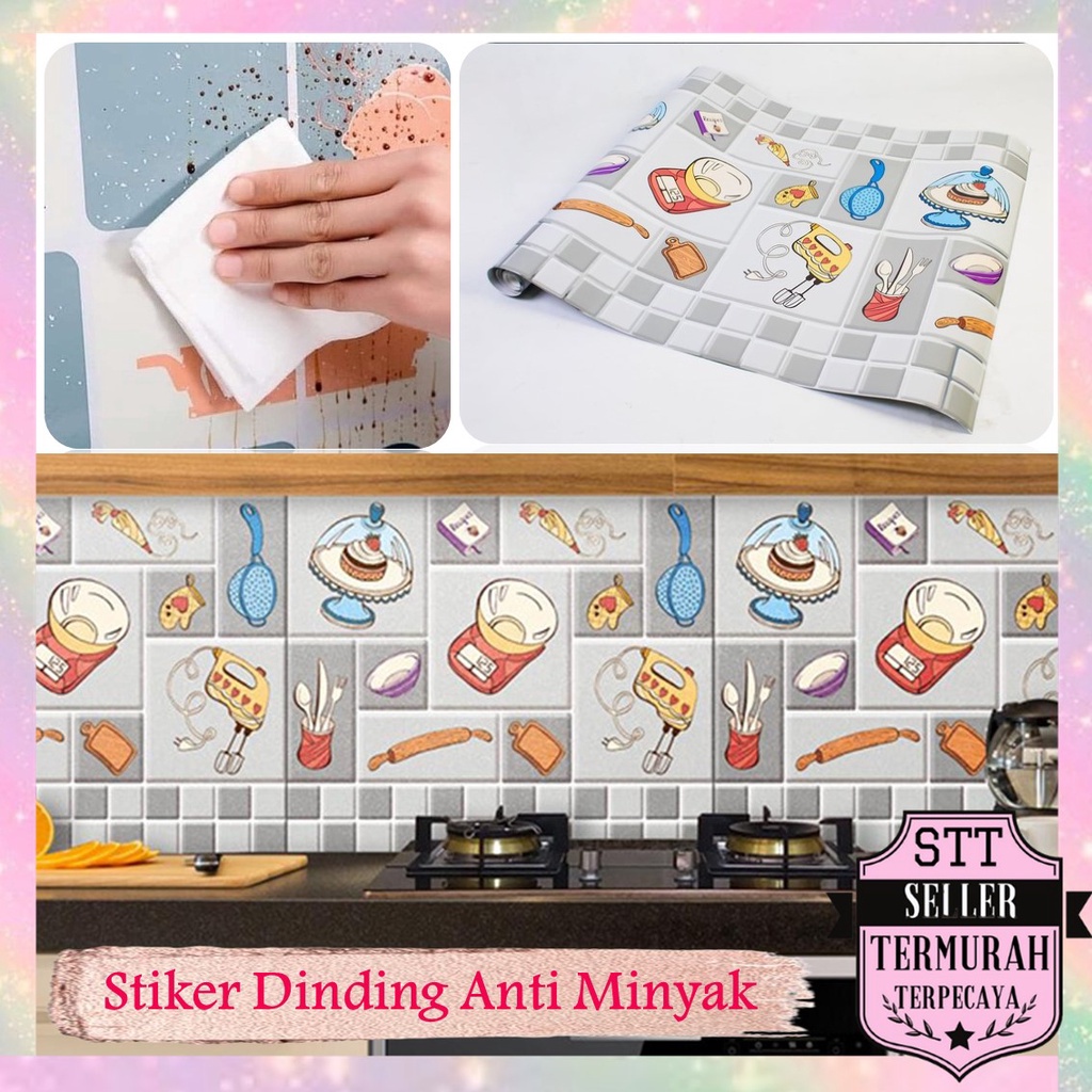 Jual STT Stiker Dinding Anti Minyak Wall Sticker Anti Minyak Dapur ...