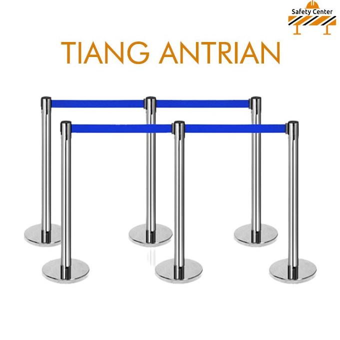 Jual Tiang Antrian / Queue Line Separator Stainless | Shopee Indonesia