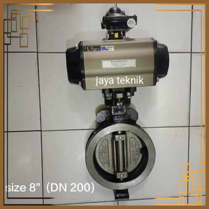 Jual [MMC] BUTTERFLY VALVE PNEUMATIC ACTUATOR 8" +LIMIT SWITCH BOX NEW ...