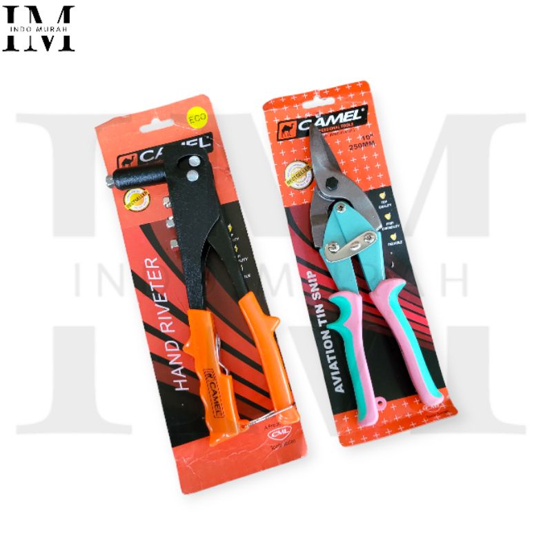 Jual PAKET TANG RIPET RIVET CAMEL CRV + GUNTING BAJA RINGAN CAMEL ...