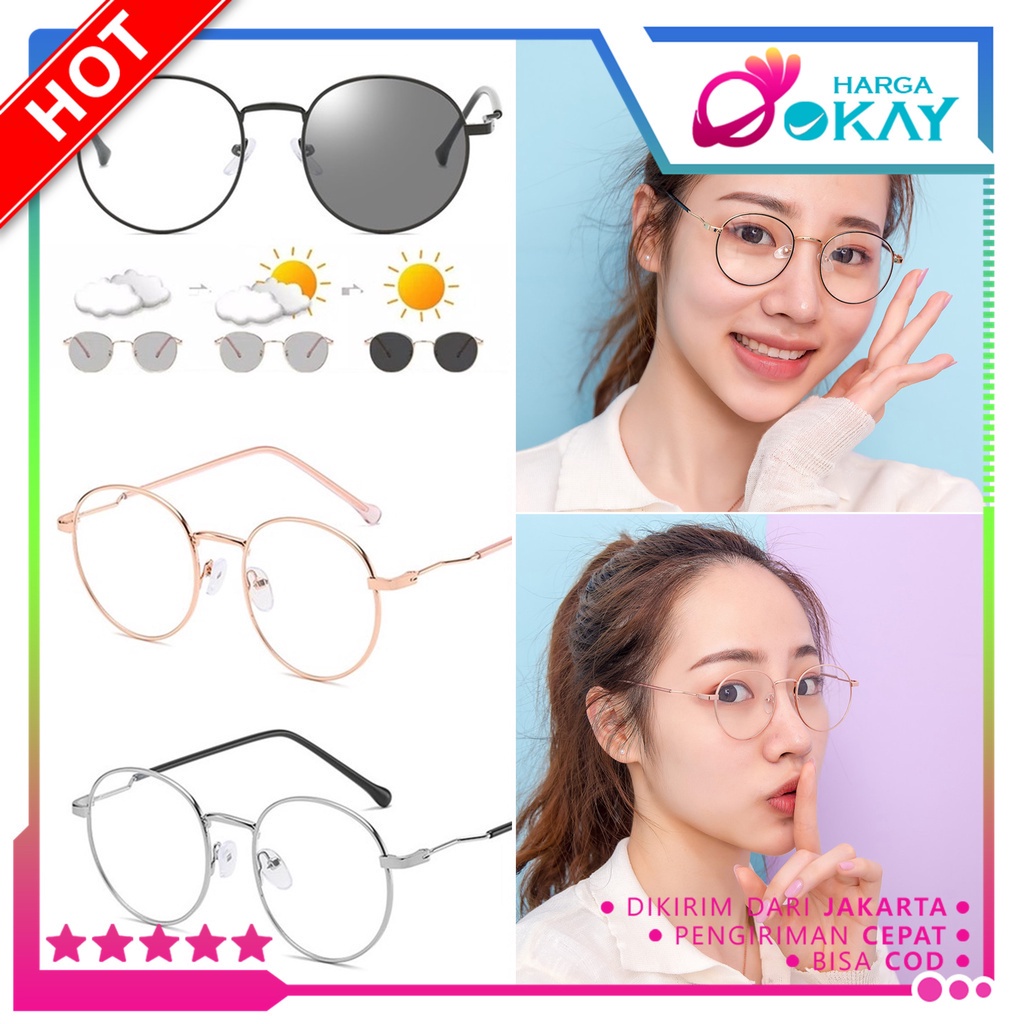 Jual HO Kacamata Photocromic Anti Radiasi 6657 Kaca Mata Wanita Pria ...
