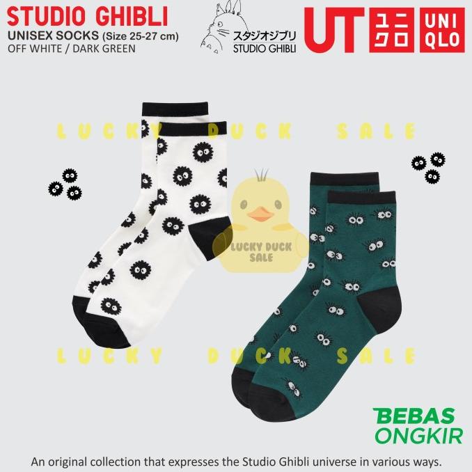 Jual Aksesoris Uniqlo Studio Ghibli Socks Makkuro Kurosuke Kaus Kaki ...