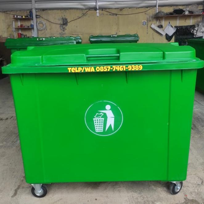Jual Tempat Sampah Besar-Tong Sampah Besar-Bak Sampah Besar Fiber 660 Liter | Shopee Indonesia