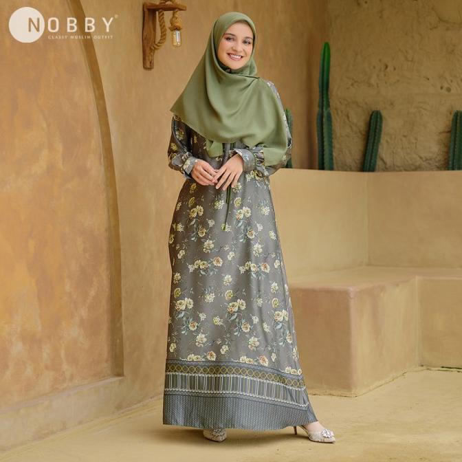 Jual Nobby Tara Dress Gamis Wanita Bahan Premium Silk Extra Exclusive ...