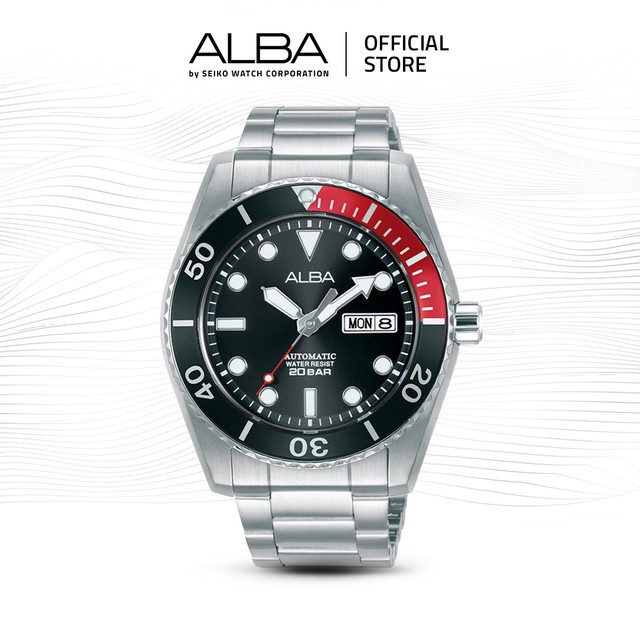 Jual Alba Mechanical Jam Tangan Pria AL4293 / AL4293X1 Automatic Black ...