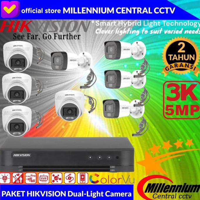 Jual PAKET KAMERA CCTV HIKVISION 8 CHANNEL 5MP LENGKAP TINGGAL PASANG | Shopee Indonesia