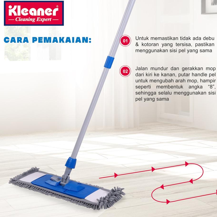 Jual Kleaner Alat Pel Sapu Debu 1 Set Bahan Crofiber Dust Mop Pembersih ...