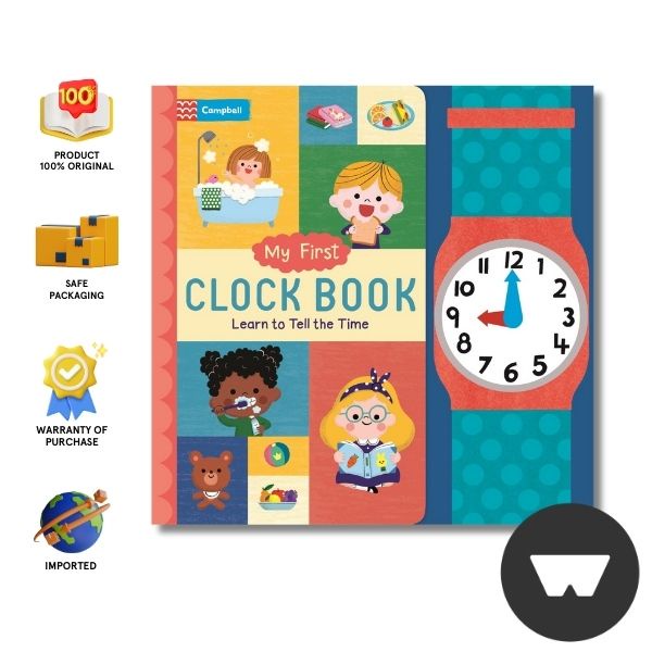 Jual Campbell Books - My First Clock Book | Shopee Indonesia