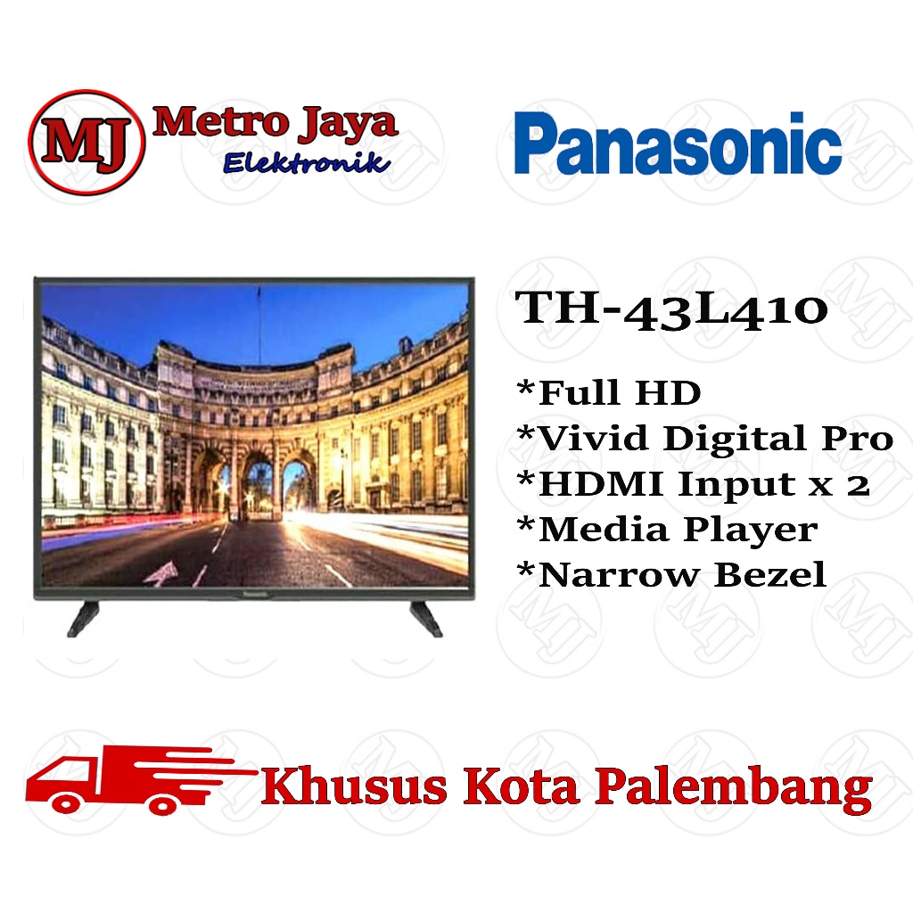 Jual LED PANASONIC 43 INCH Digital TH-43L410G Full HD TV Garansi resmi ...