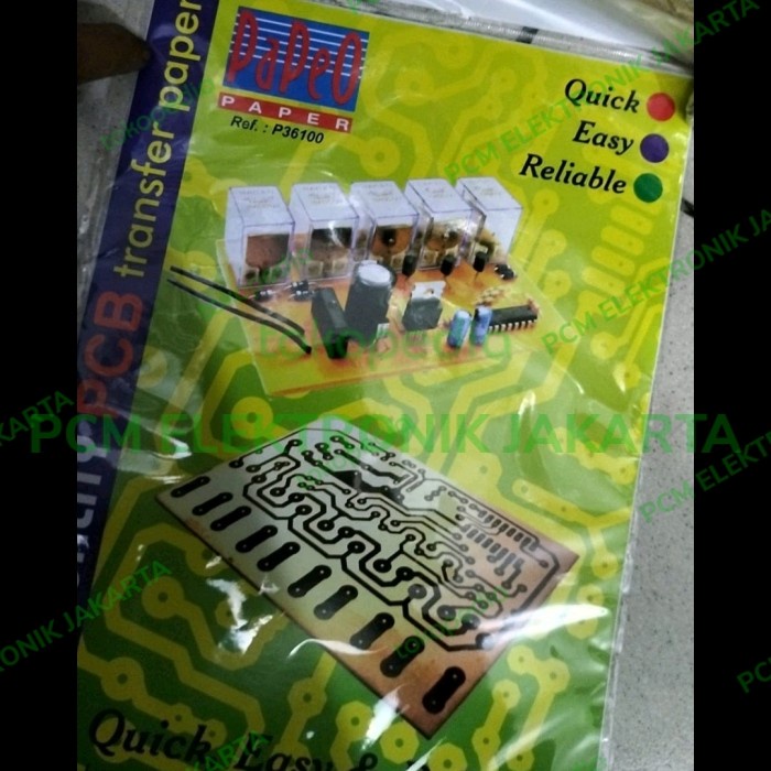 Jual kertas transfer layout to pcb paper papper papeo isi 3lembar 3 ...