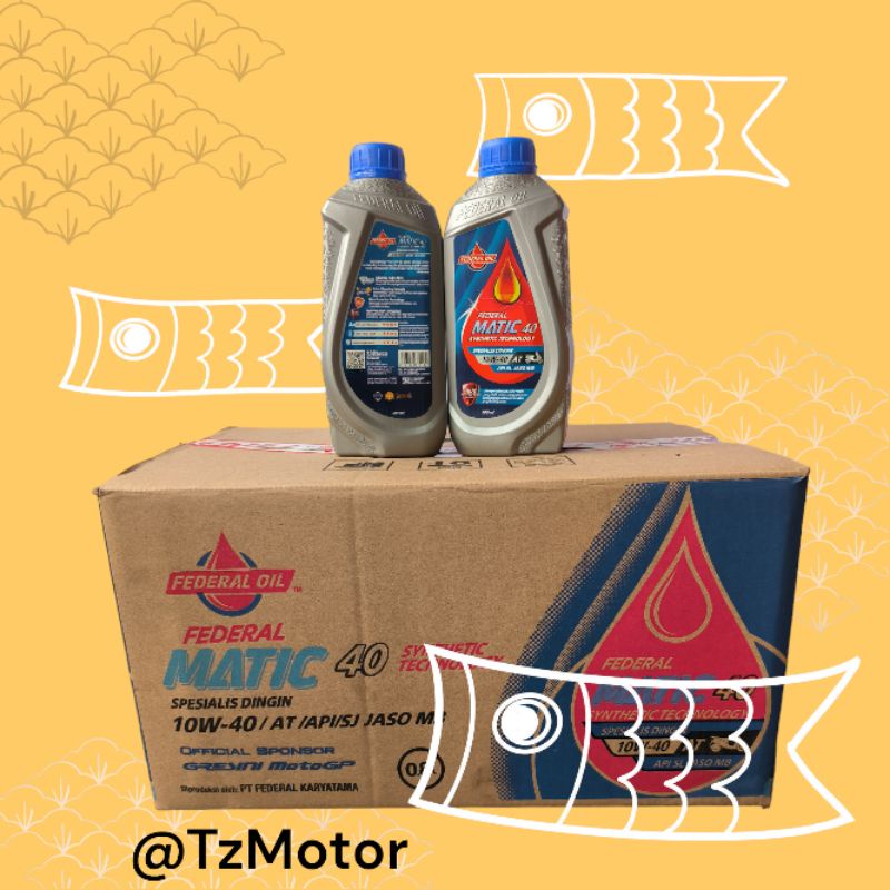 Jual Oli Federal matic Ecomaxx 800 ml.. 1 dus isi 24 btl | Shopee Indonesia
