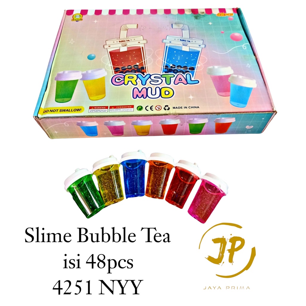 Jual MAINAN ANAK SLIME BUBBLE TEA ISI 48 PCS | Shopee Indonesia