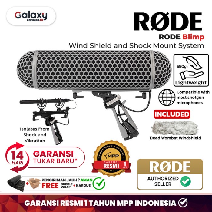 Jual RODE BLIMP WIND SHIELD AND SHOCK MOUNT SYSTEM FOR SHOTGUN ...