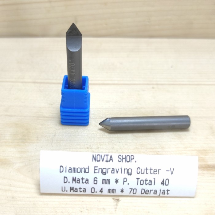 Jual """""] Mata Router CNC PCD V 6mm engraving ukir marmer granite ...
