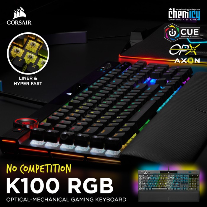 Jual Corsair K100 RGB Mechanical Gaming Keyboard | Shopee Indonesia