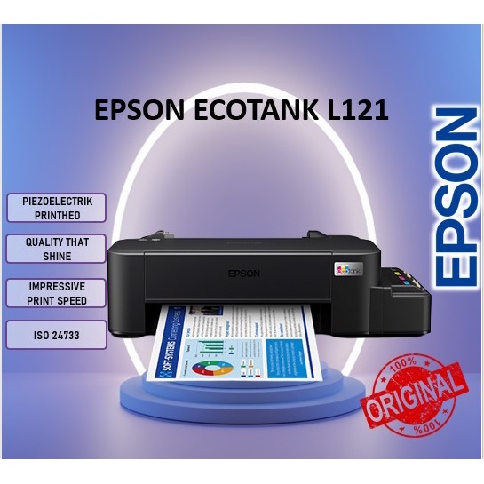 Jual PRINTER EPSON ECOTANK L121 INK TANK GARANSI RESMI MURAH | Shopee ...