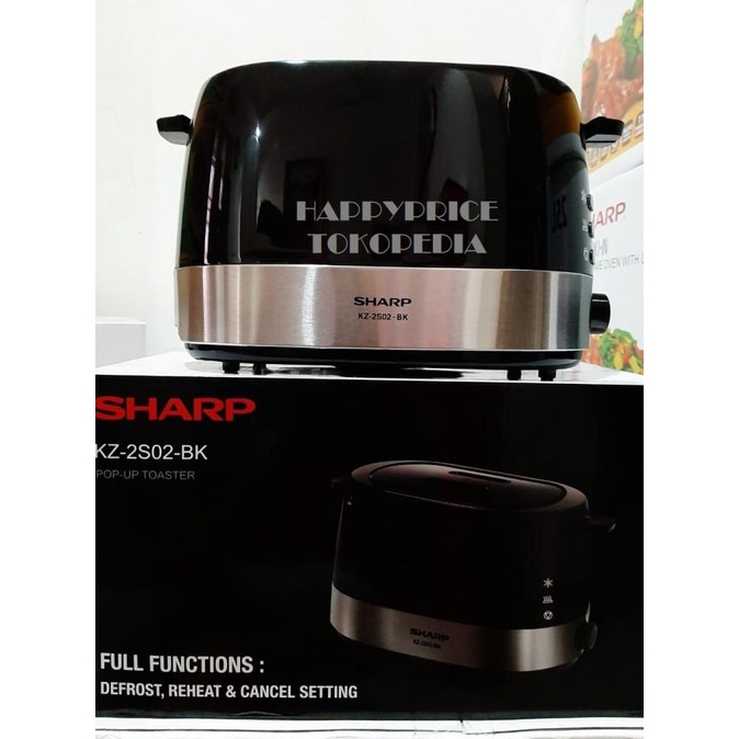 Jual SHARP KZ-2S02 BK Pop Up TOASTER PEMANGGANG ROTI / SHARP KZ2S02 ...