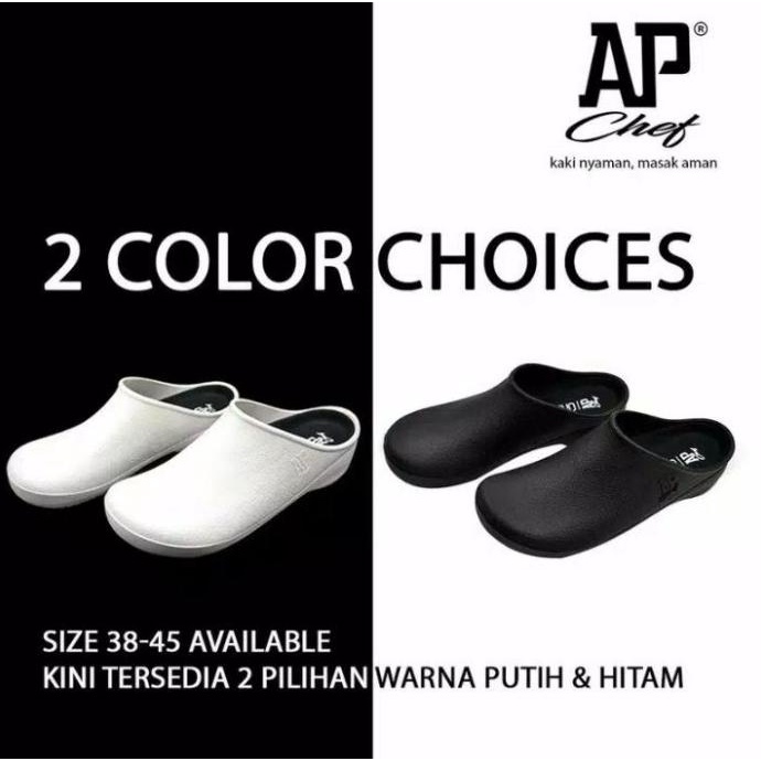 Jual SEPATU CHEF SEPATU DAPUR KARET - AP CHEF 38-43 BLACK - AP BOOTS ...