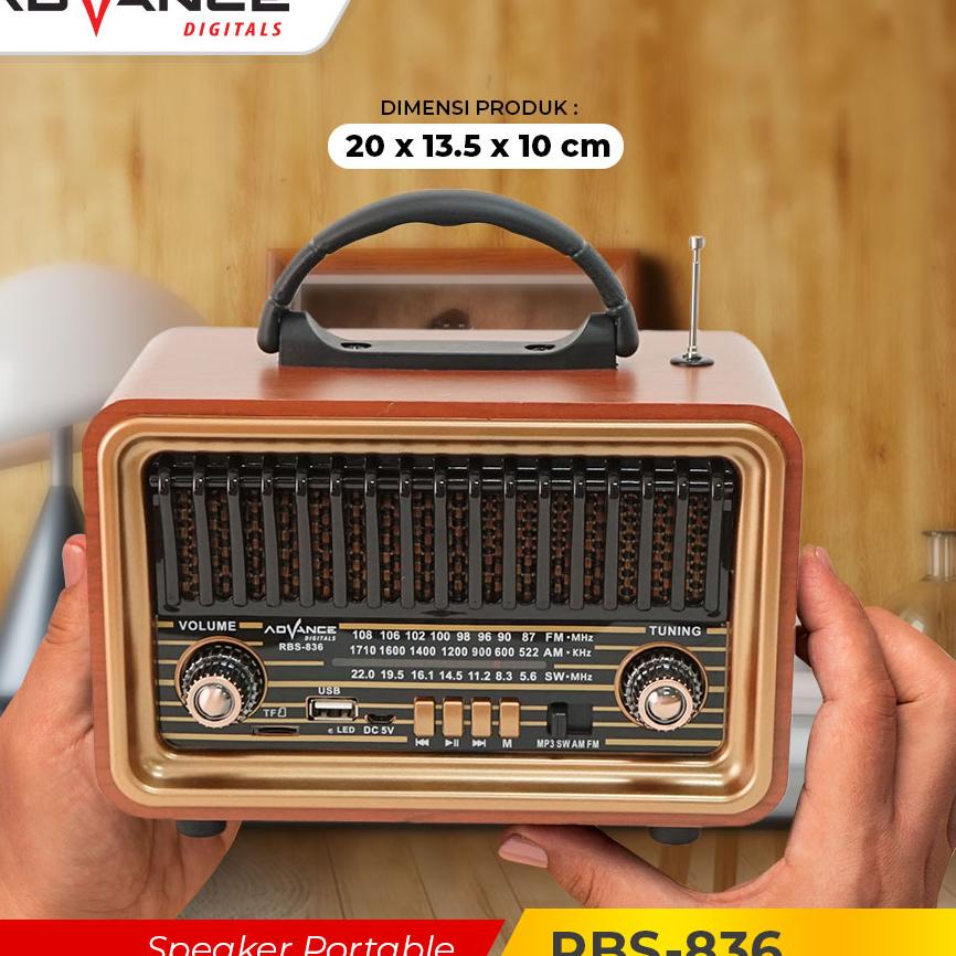 Jual Radio/ Rado Rbs-836/Radio Bluetooth/Radio Design Classic/Radio Design Klasik/Radio ...