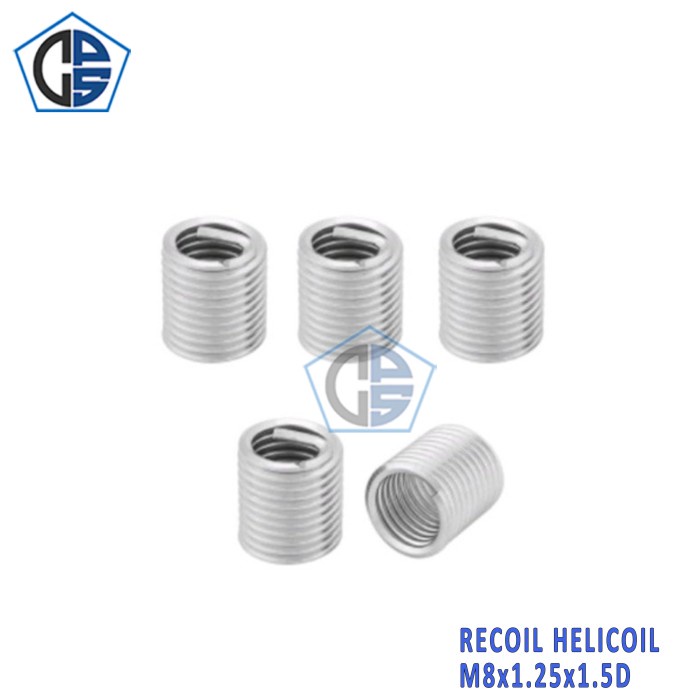 Jual Recoil Heli coil m8 x 1.25 Easy Cut ulir Sisipan Spiral | Shopee ...
