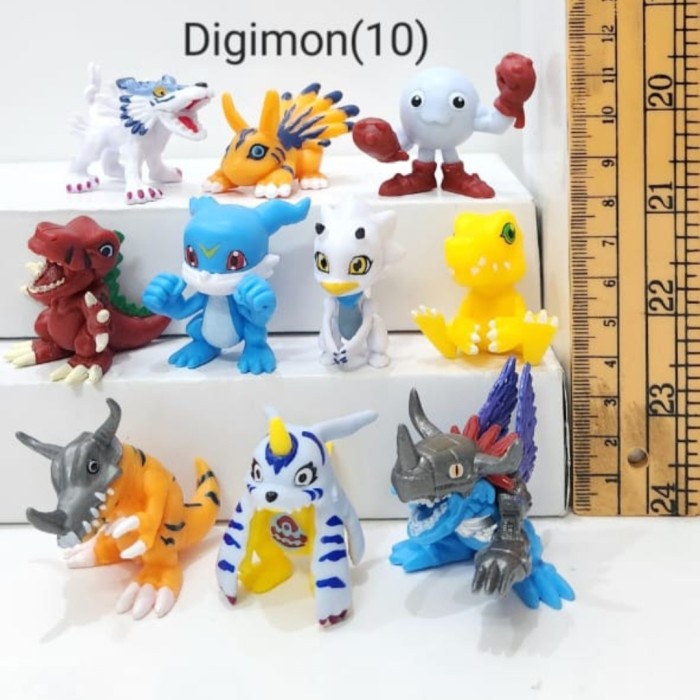 Jual :::::::] Digimon figure set 6 / 10 metal greymon agumon dkk ...