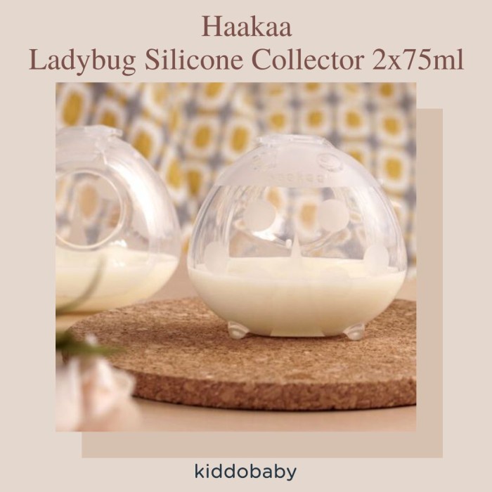 Jual Haakaa Ladybug Silicone Breast Milk Collector 2x75ml | Shopee ...