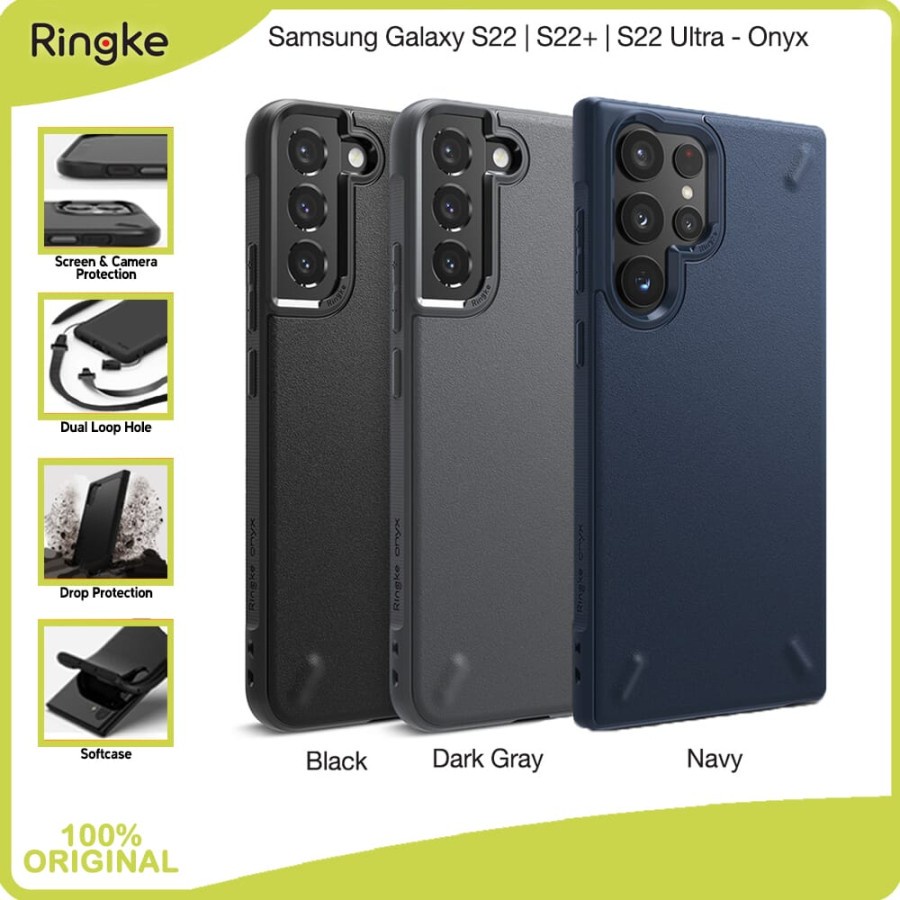Jual Ringke S22 Ultra / S22 Plus / S22 Onyx Softcase Tahan Banting | Shopee Indonesia