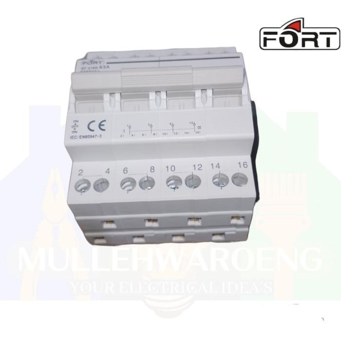 Jual COS / CHANGE OVER SWITCH MERK FORT / OHM SAKLAR 4P 63A TYPE SF 419G-63 | Shopee Indonesia