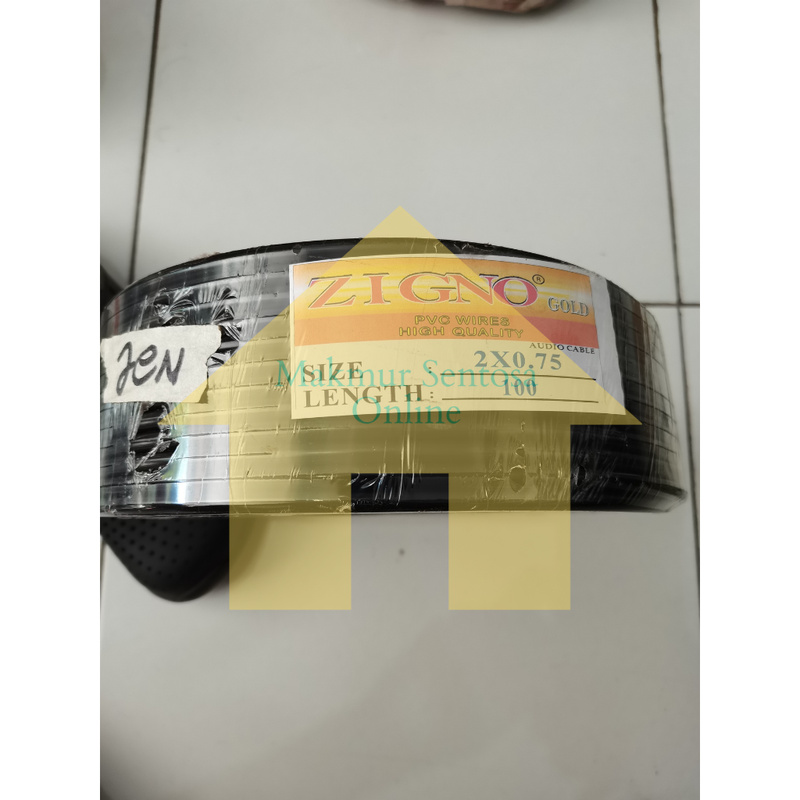 Jual Kabel Audio HYO Zigno 2 x 0.75 - Hitam Per Meter | Shopee Indonesia