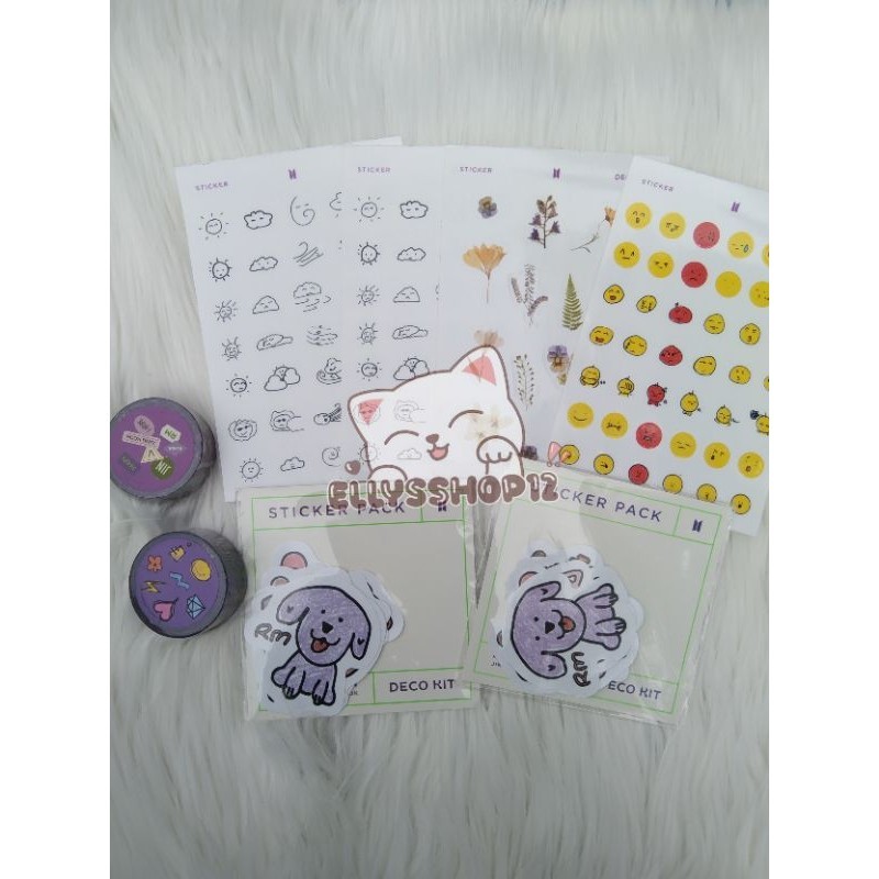 Jual OFFICIAL STIKER MASKING TAPE DECOKIT BTS (Baca Deskripsi) | Shopee ...