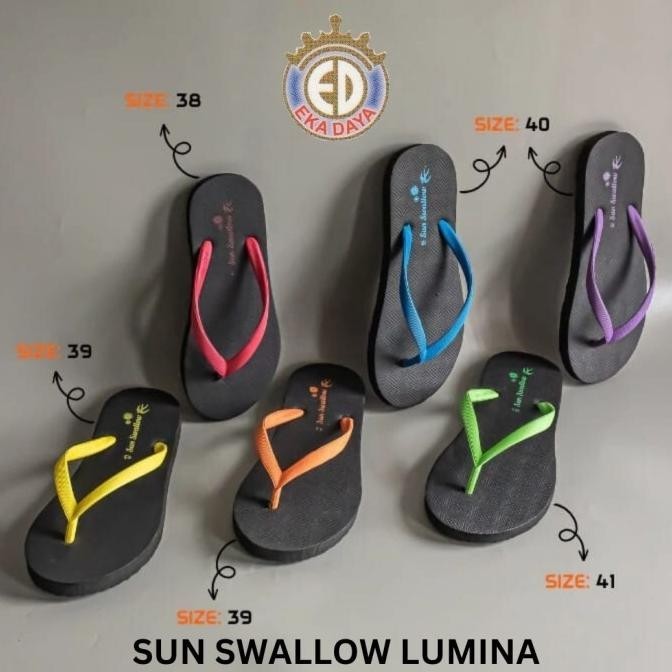 Jual 1 Pasang Sandal Jepit Sun Lumina/Crystal Gold/Crystal/Tokyo *Ready ...