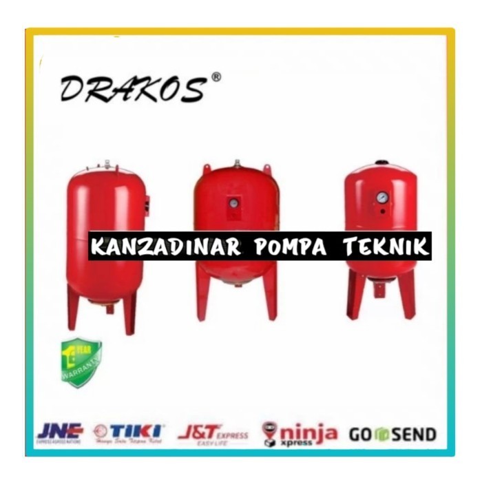 Jual Ori Pressure Tank Drakos Mvt 150 Liter 10Bar Tabung Pompa Air 150L ...