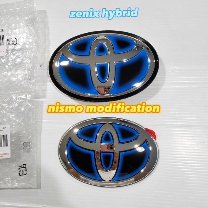 Jual Emblem Toyota Hybrid Zenix Depan Belakang Emblem Hybrid Toyota ...