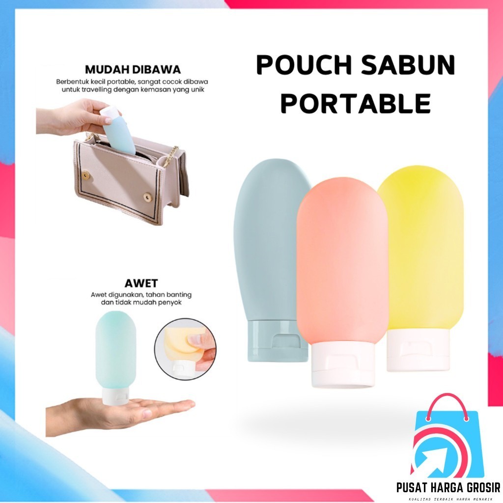 Jual PHG - Botol Sabun Lotion Macaron MIni Travelling Botol Sabun ...